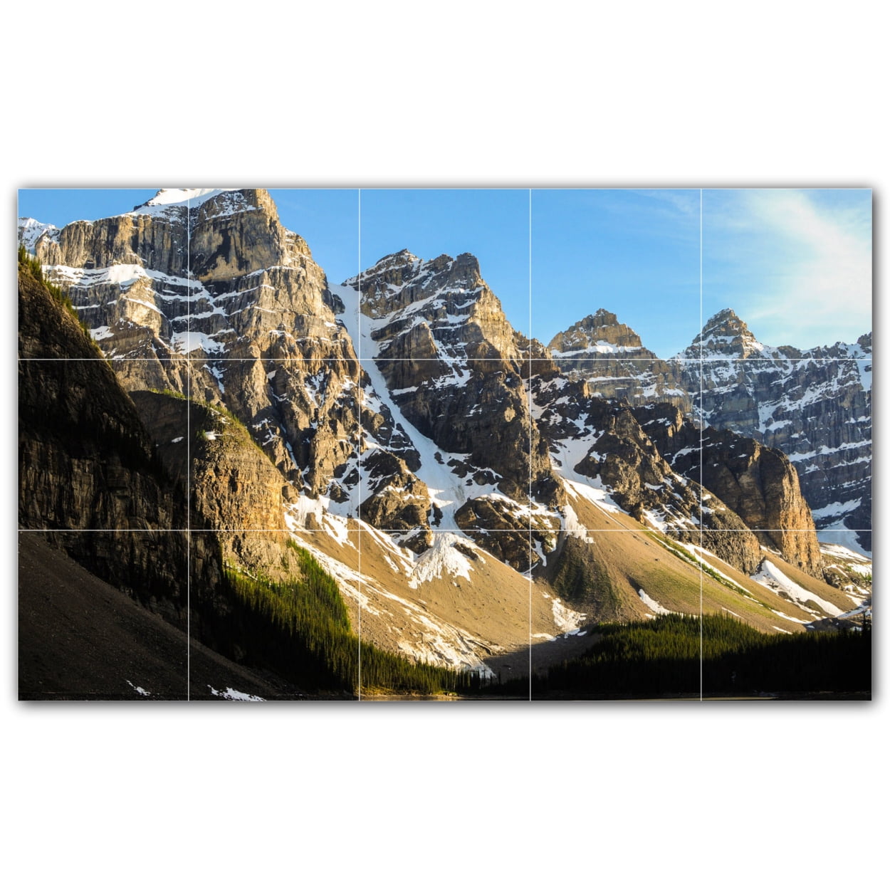 Picture-Tiles.com: Mountains Ceramic Tile Wall Mural WAL500864-53XL. 60 ...