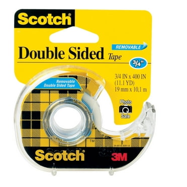 Scotch Double Sided Tape, 1/2 in. x 500 in., Permanent, 2 Boxes/Pack ...