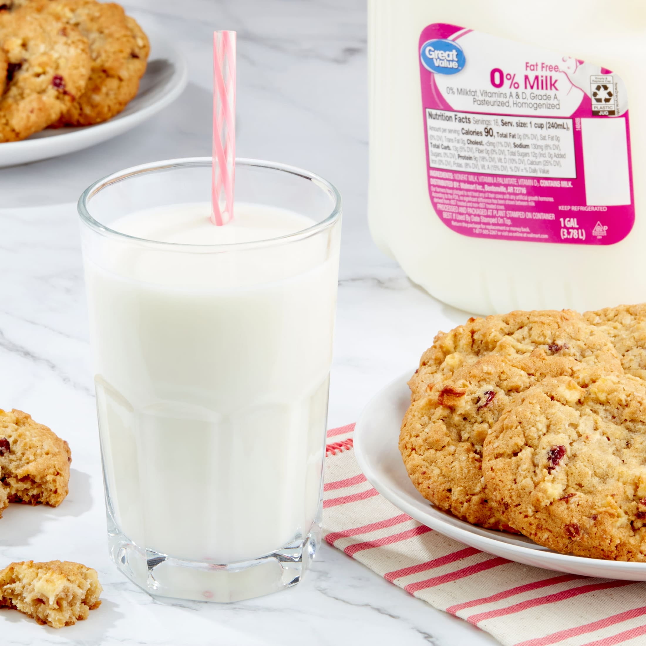 Buy 128 fl oz Great Value Fat Free Milk Gallon at Ubuy Nepal