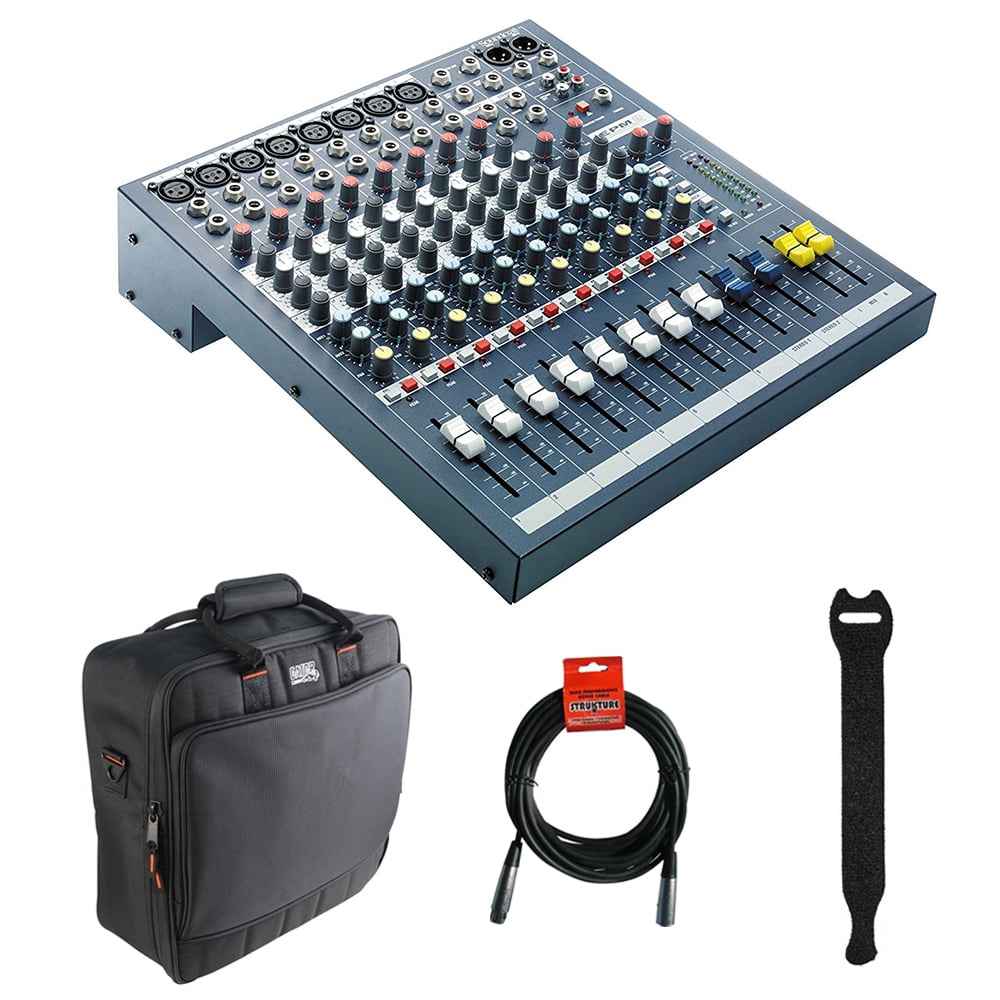 Soundcraft EPM 8 - 8 Mono + 2 Stereo Audio Console with Gator Cases ...