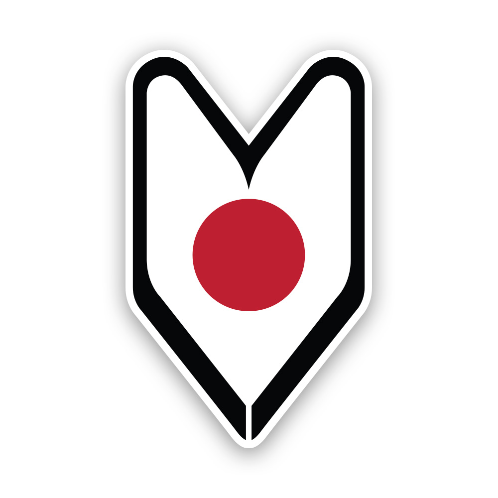 Japanese Driver Badge Sticker Decal - Self Adhesive Vinyl ...