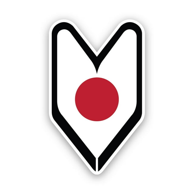 Japanese Driver Badge Sticker Decal - Self Adhesive Vinyl ...