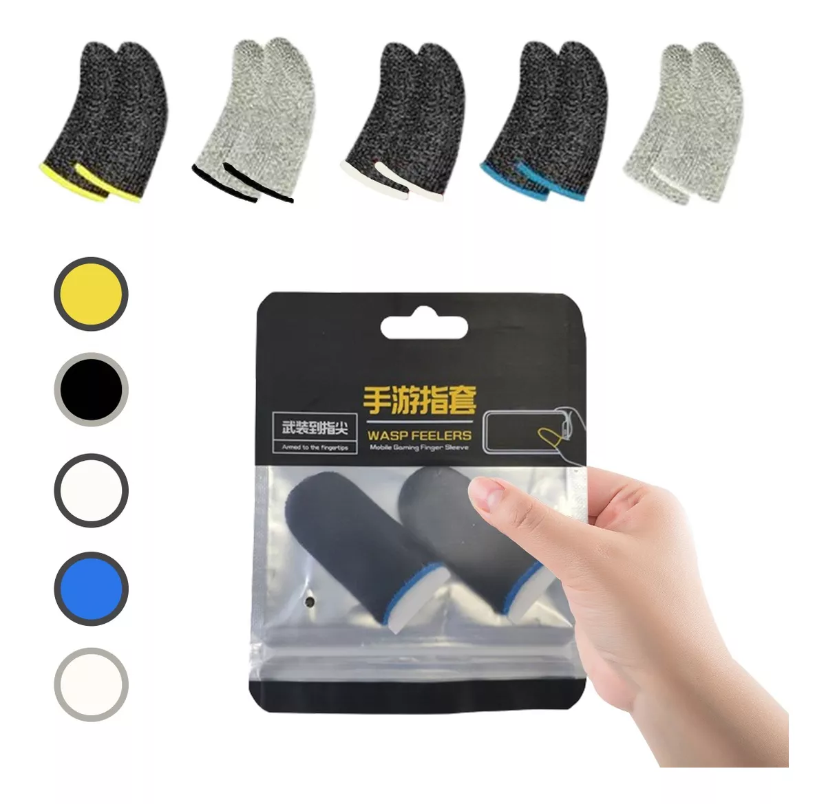 Dedales Dedos Fundas Gamer Touch Guantesitos Multicol 20 Pzs | Walmart ...