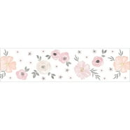 Brewster Vicky White Victorian Floral Border - Walmart.com