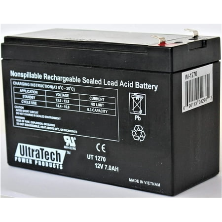 UltraTech UT1270 12V 7 Ah Sea Lead Acid Alarm y UT-1270 [Camera ...