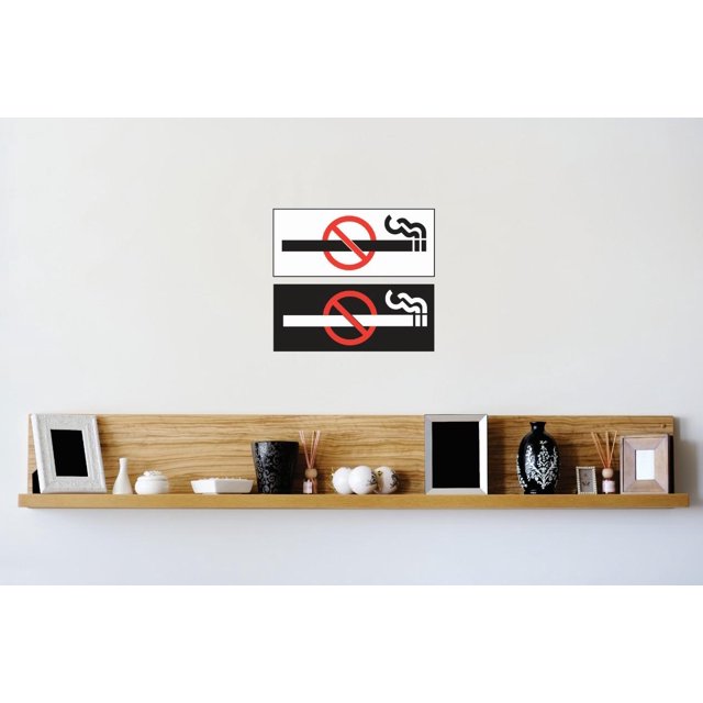 Custom Wall Decal Vinyl Sticker : No Smoking Symbol Diagram Sign Logo ...