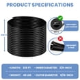 328 Ft Pond Aeration Tubing,Self-Buried Black Hose With 4 Stainless ...