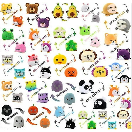 Reversible Cute Doll Flip The Plush Toy A Plush Toy With Double-Sided ...