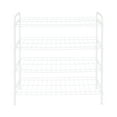 Mainstays 4-Tier Steel Wire Shoe Organizer, Holds up to 12 Pairs ...
