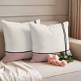 Abstract Gemoetric Outdoor Throw Pillow Covers Set of 2, Art Pink Color ...