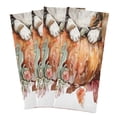 4 Pack Printed Kitchen Dish Towels Soft and Absorbent Dish Cloths ...