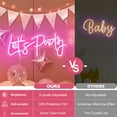 Laybasic Let's Party Neon Sign, Dimmable 15.8"x 7.1" LED Neon Signs for ...