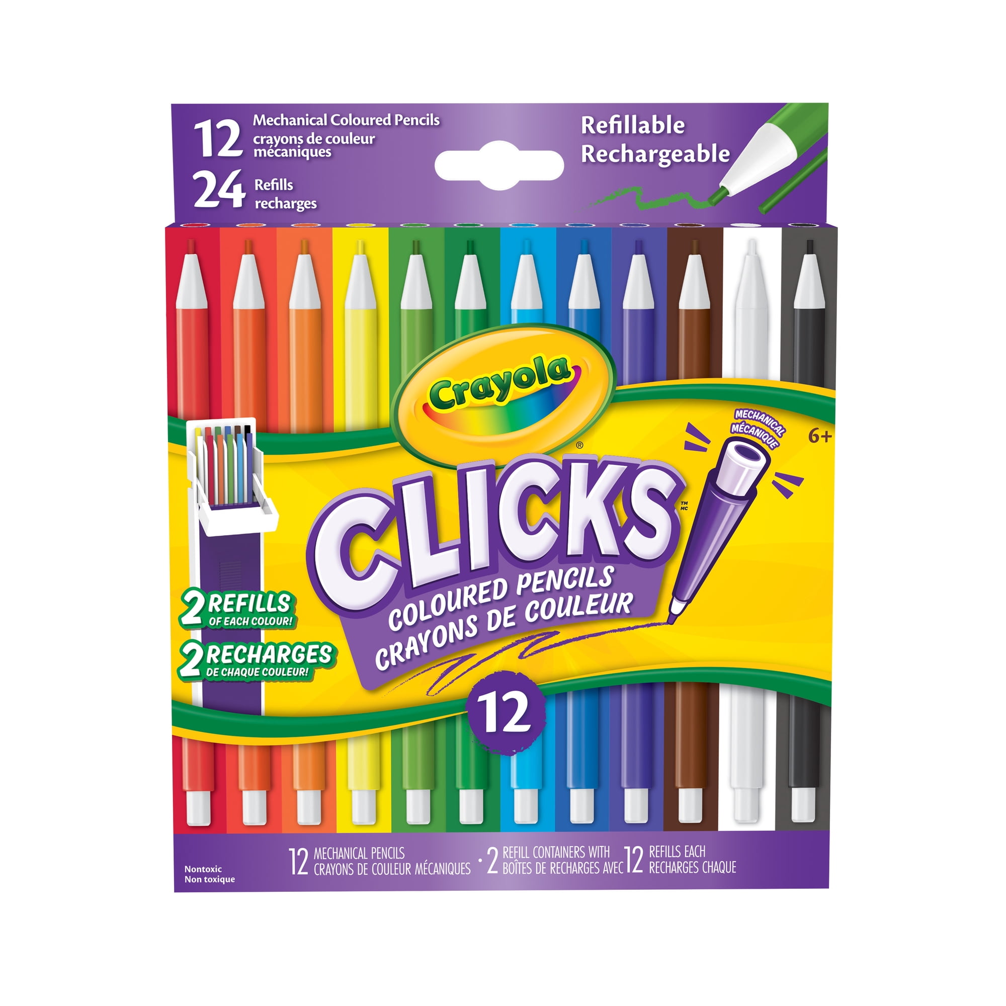Click here for Crayola Clicks Mechanical Coloured Pencils  12 Cou... prices