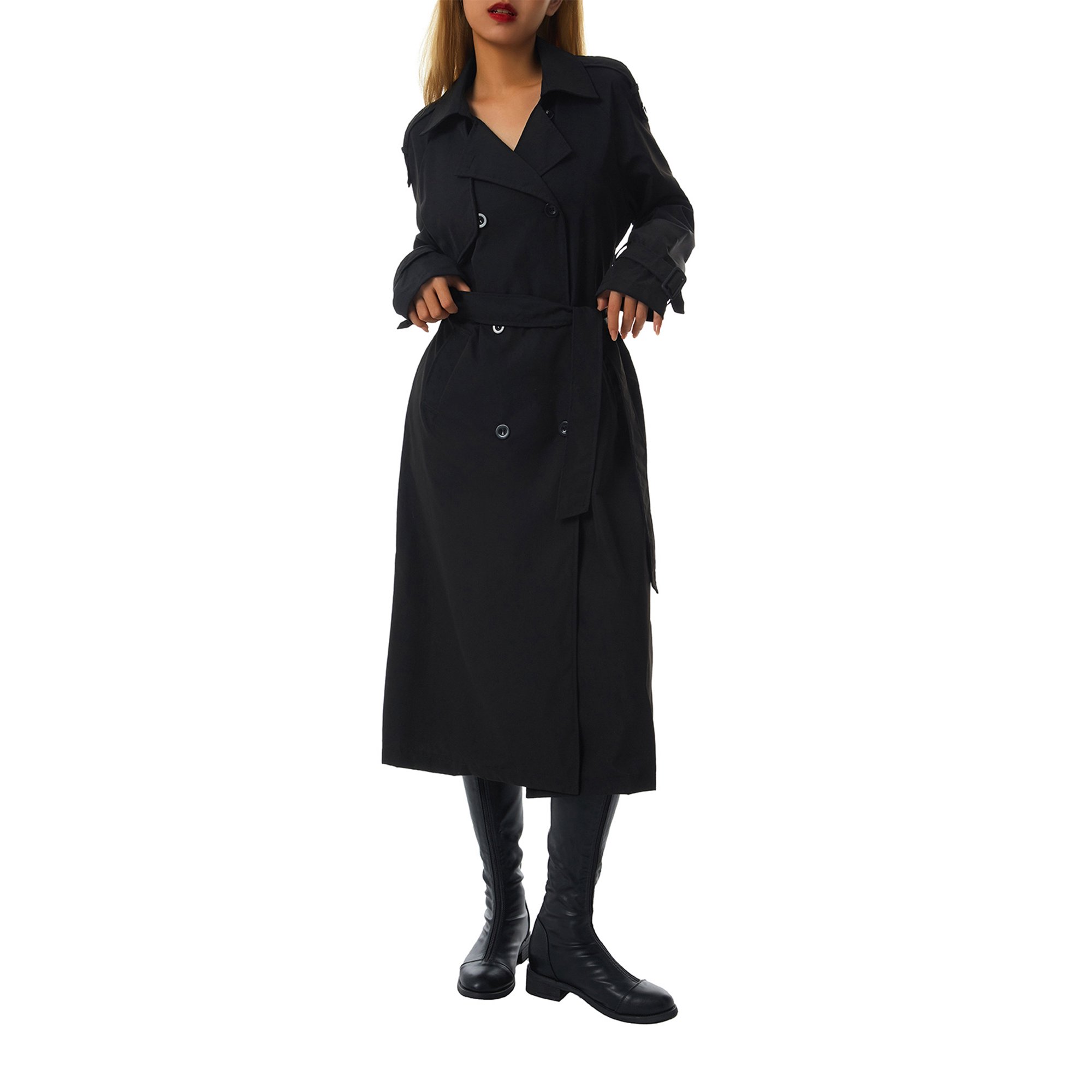 Click here for Gupgi Women Jackets Double Breasted Long Trench Co... prices