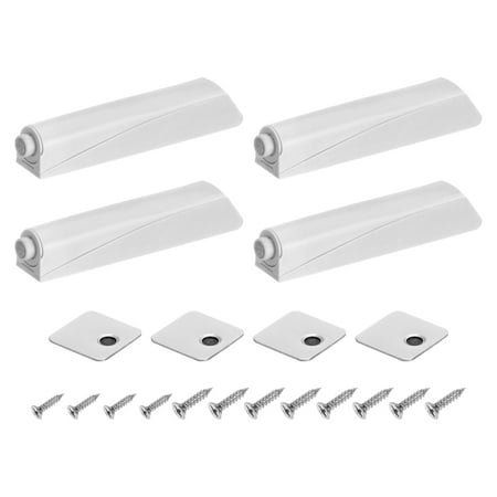 4x Magnetic Push Latches, Push Open Door Latch, Magnetic Latches, White ...