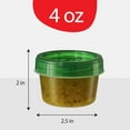 PLASTICPRO, Plastic Food Storage Containers, 4 Oz Twist Cap, 6-Pack ...
