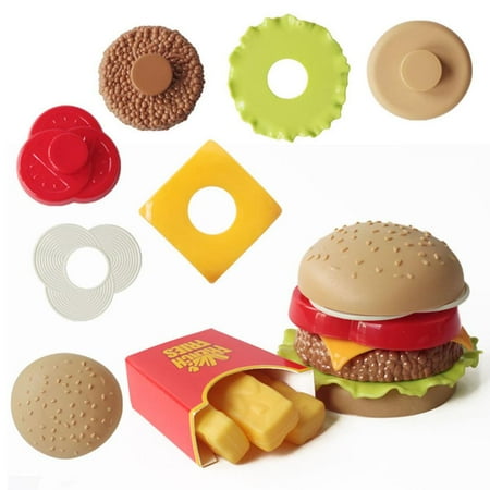 Children Simulation Food Toys Pretend Play Hamburger French Fries Hot ...