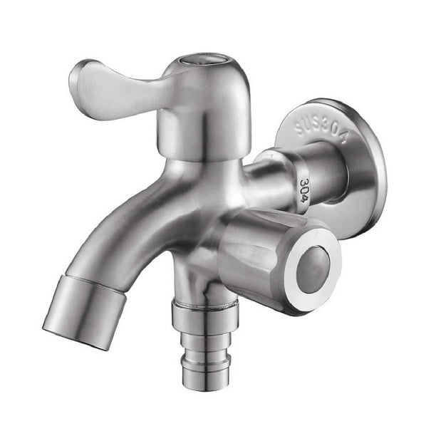 Hen 1/2" Double Stopcock 304 Stainless Steel Double Stopcock Shutoff ...