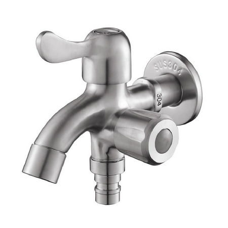 Hen 1/2" Double Stopcock 304 Stainless Steel Double Stopcock Shutoff ...