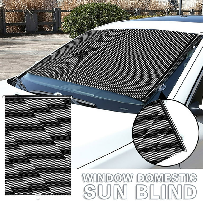 Wovilon Car Roller Sunshade Universal Retractable Car Window Shade With Suction Cups Car Side Window Sun Shade To Protect