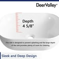 Deervalley Dv 1v432 Rectangular White Ceramic Vessel Sink Bathroom