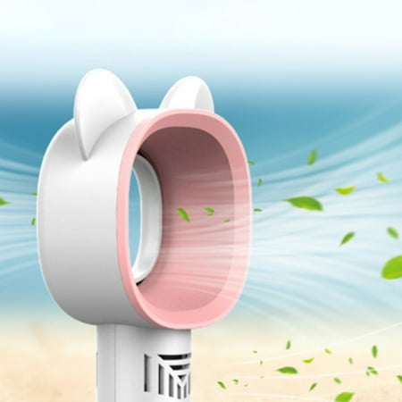 Cute Cat Ear Shape Handheld Bladeless Fan Ear Shape Handheld Bladeless ...