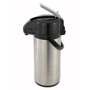 3 Liter Lever Action Airpot Stainless Steel/Black - Walmart.com