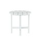 WestinTrends Outdoor White Side Table, All Weather Poly Lumber ...