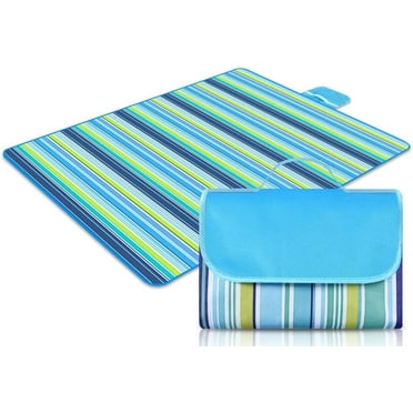 MAINSTAYS GREEN STRIPE FAMILY BEACH MAT - Walmart.com