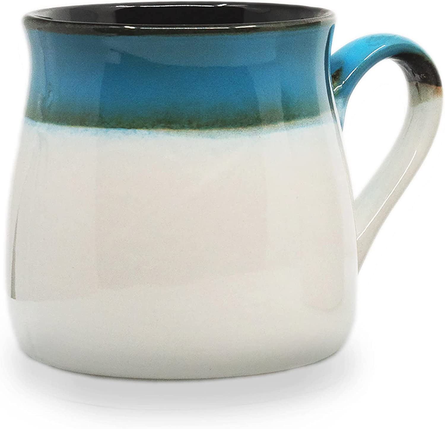 Large Pottery Coffee Mug 16 oz - Ceramic Tea Cup - Soup Mug with Handle ...