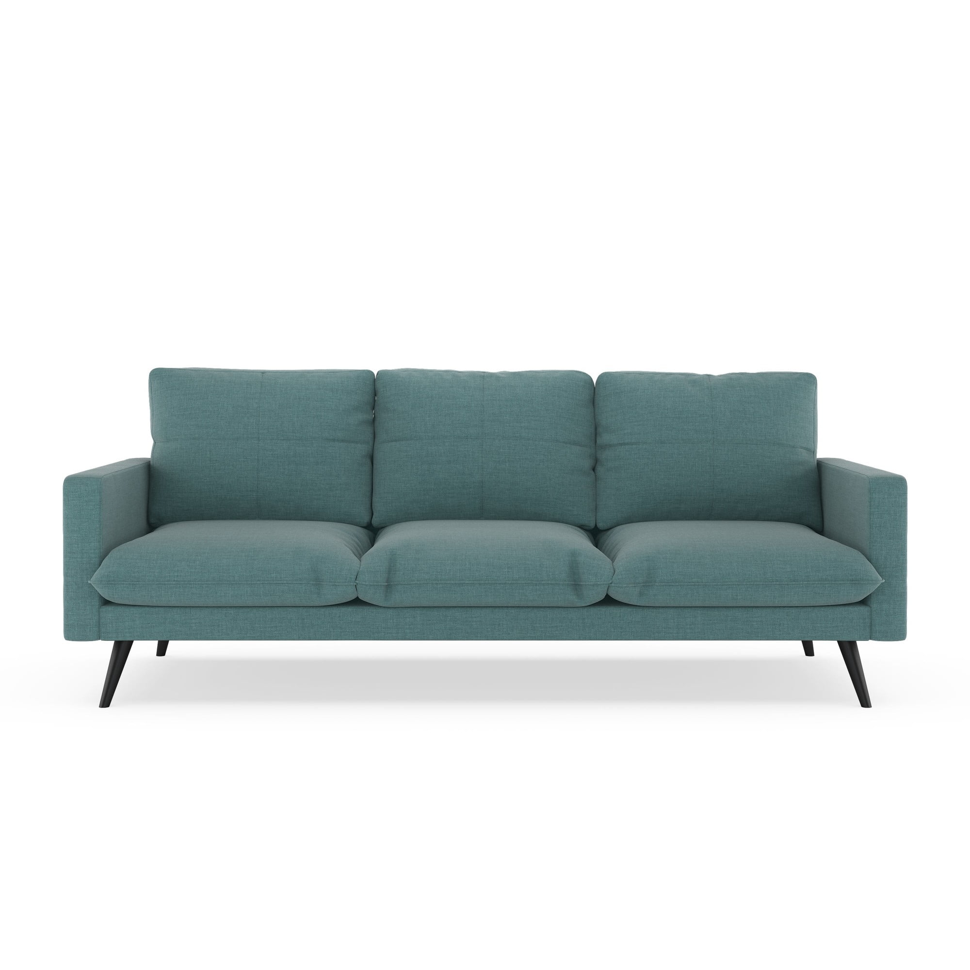 Rylie Sofa Linen Weave - Stone Blue - Walmart.com