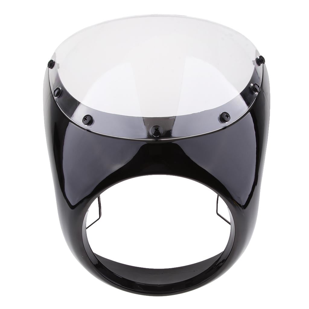 Headlight Fairing Wind Screen Universal Motorcycle Retro Cafe Racer ...