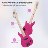 ADM 30 Inch Kids Electric Guitar Beginner Kit, Junior 1/4 Size Mini ...