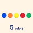 900 Pack - Colored Shape Stickers Labels, 3/4" - 4 Shapes, 5 Colors ...