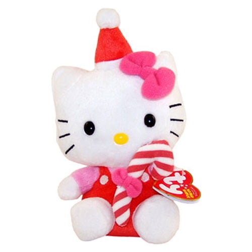 TY Beanie Baby - HELLO KITTY ( RED CANDY CANE) (7.5 inch) - Walmart.com