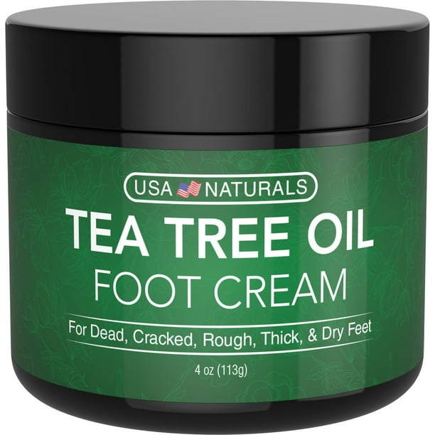 Tea Tree Oil Foot Cream Instantly Hydrates And Moisturizes Cracked Or