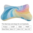 2pie Car Bone Pillow With Memory Cotton Pillow Core Removable Full ...