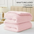 Fleece Queen Comforter Set -Super Soft & Warm Fluffy Cherry Blossom ...