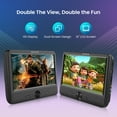 "WONNIE 9"" Travel Video Portable Dual Screen DVD Players with Built-In ...