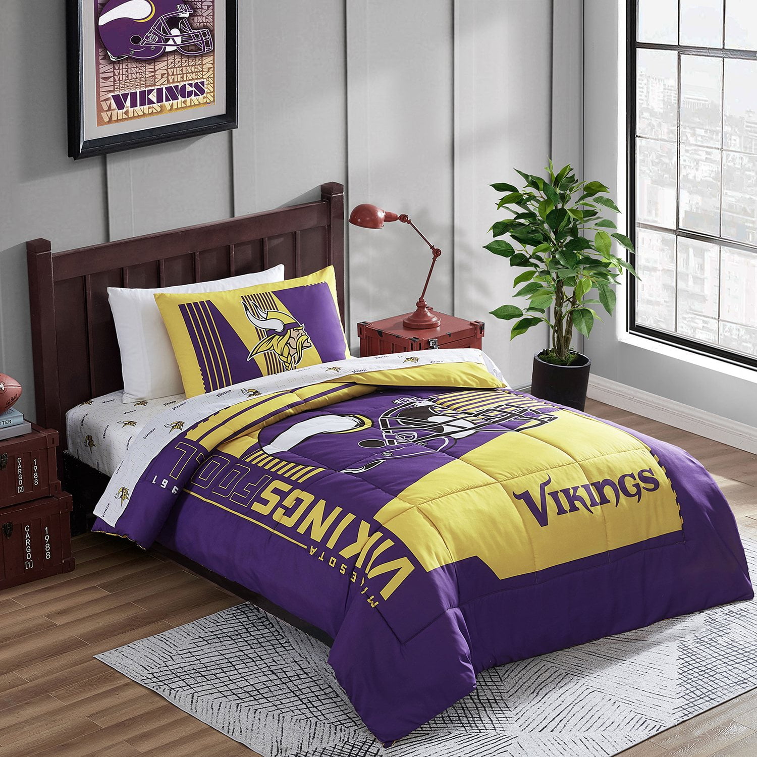 NFL Bed-In-A-Bag Comforter and Sheet Set, Assorted Teams and Sizes ...