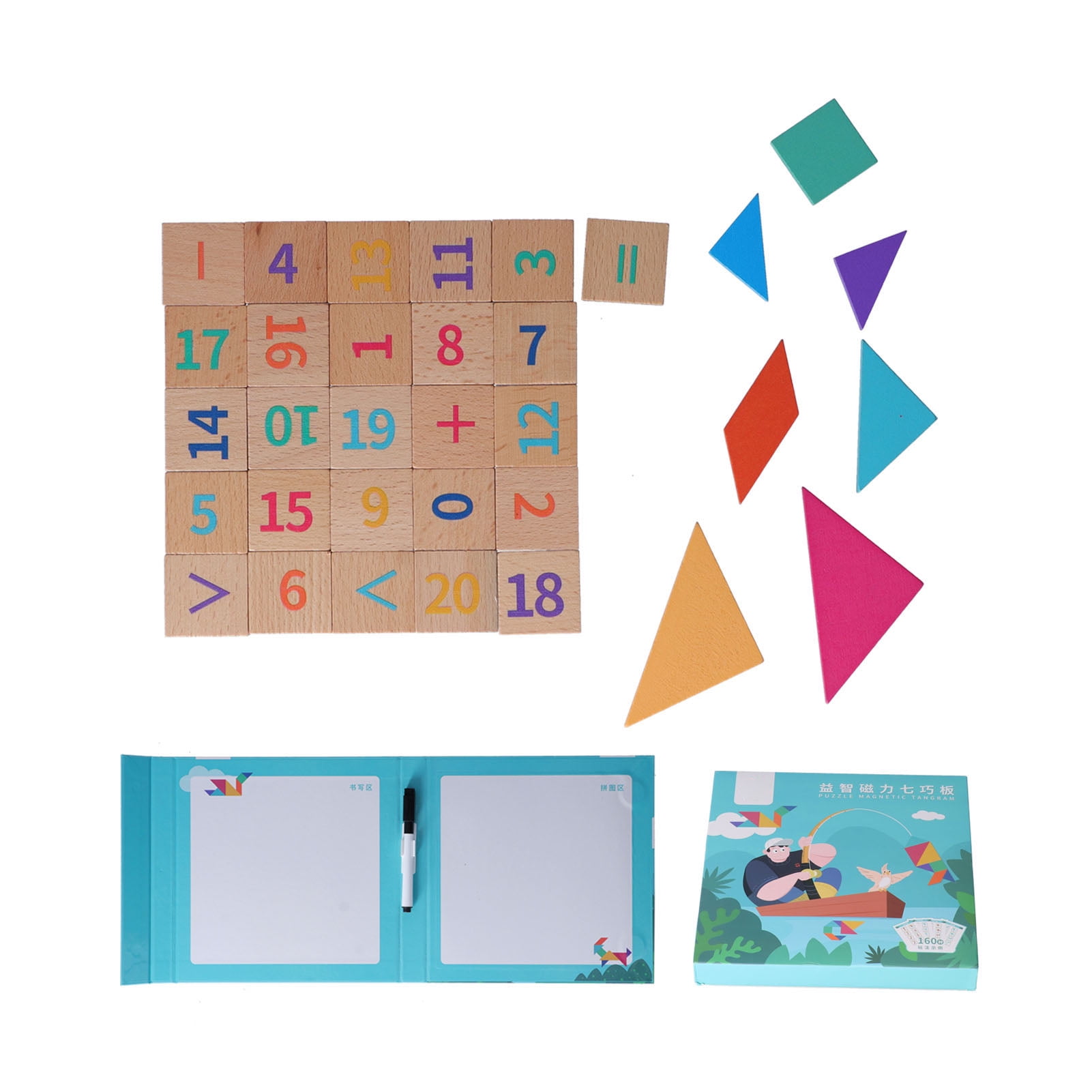 Tangram Material didáctico Tangram Tangram Puzzle Nios Juguetes ...