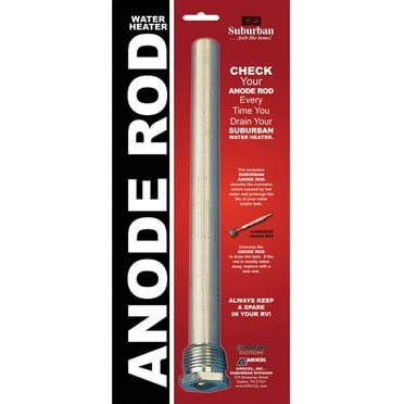 Camco Magnesium Anode Rod - Fits Atwood RV Water Heaters, Metal, Silver ...