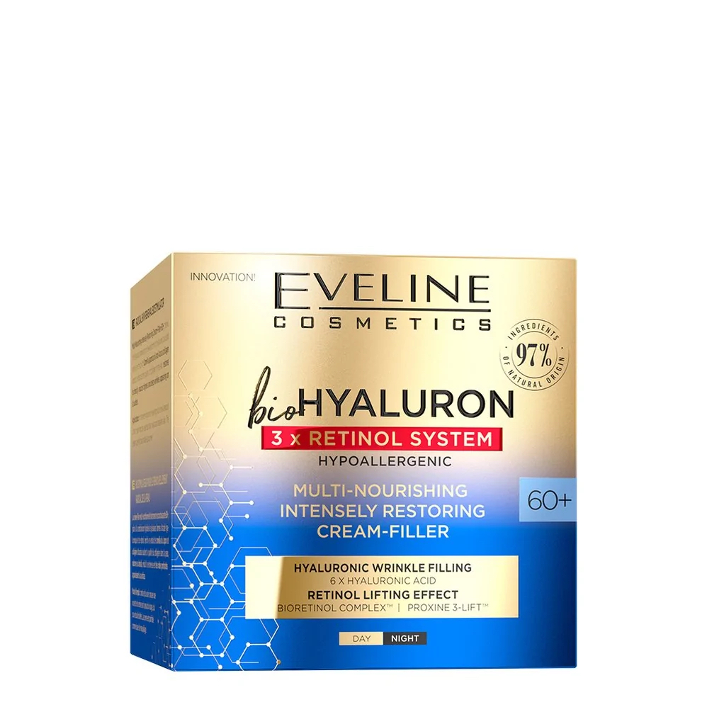 Eveline Cosmetics BIOHYALURON 3X RETINOL SYSTEM Multi-nourishing ...