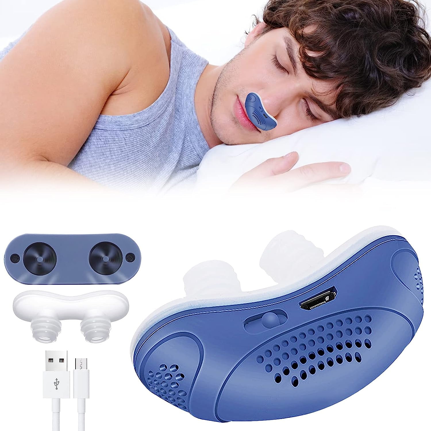 Anti Snoring Devices, Electric Variable Snore Solution, Mini Sleep Aid ...