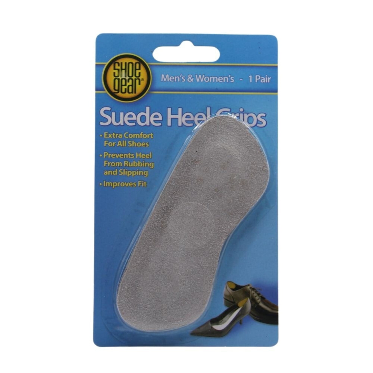 Shoe Gear Suede Heel Grips 1 Pair - Walmart.com