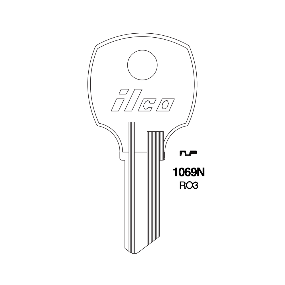 ILCO Key Blank Fits for 1069N National Cabinet Key Blank RO3 - NTC-10D (10 Pack) - Walmart.com ...