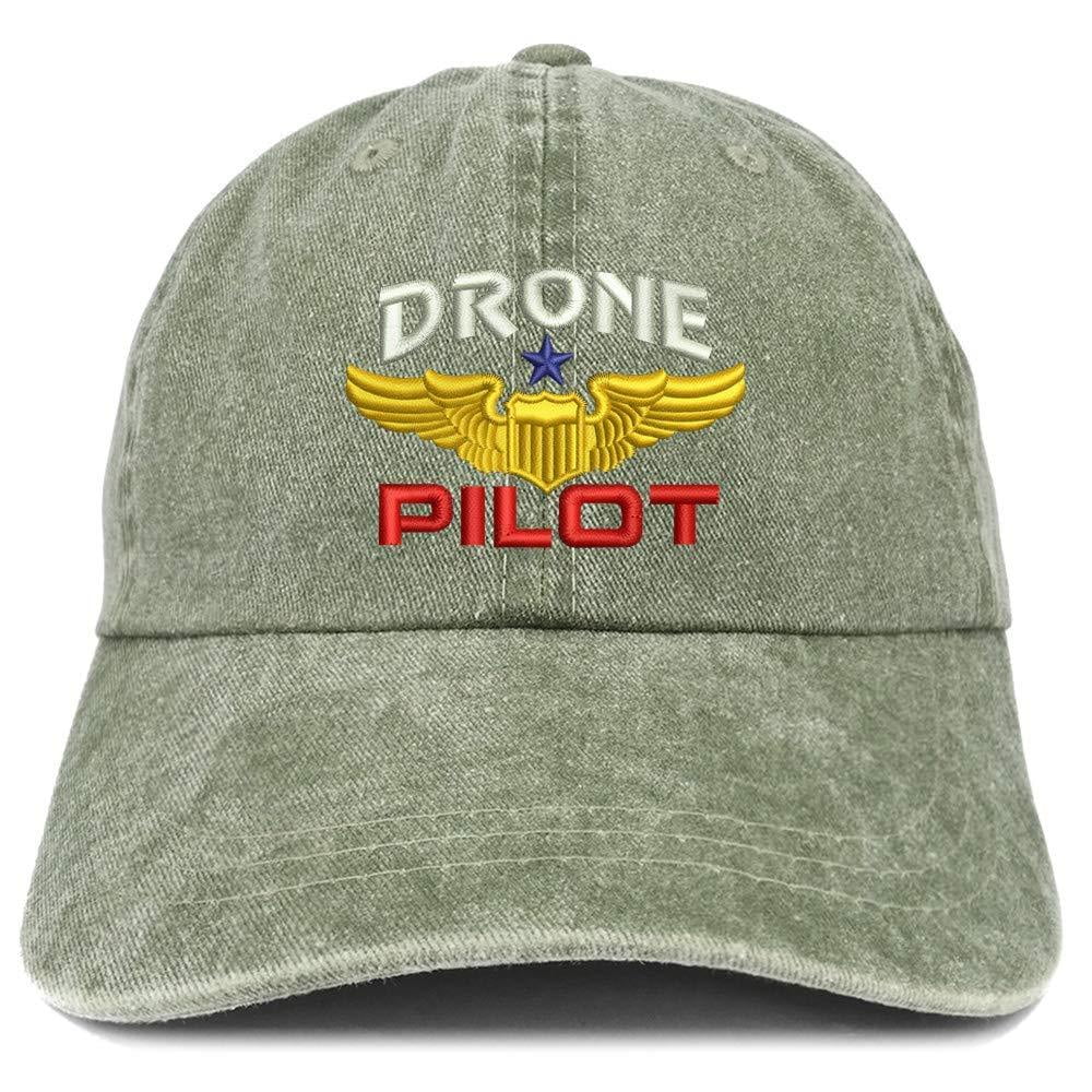 Trendy Apparel Shop Drone Pilot Aviation Wing Embroidered Low Profile ...