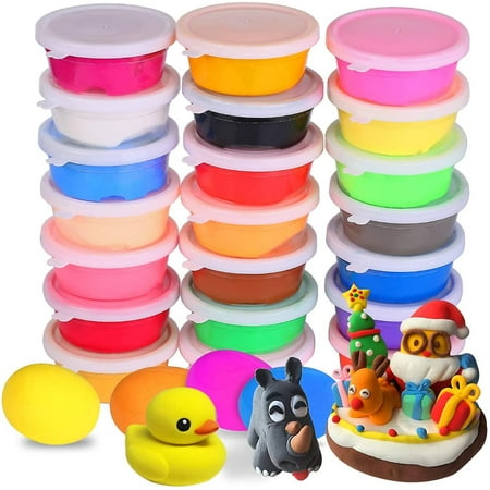 24 Colors Air Dry Clay Ultra Light Modeling Soft Clay Set | Walmart Canada