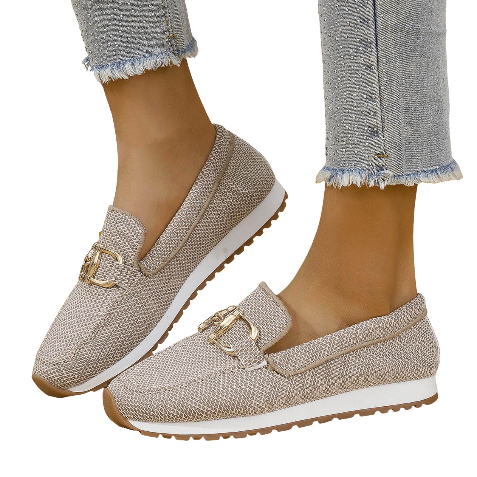 Click here for Oyedens Womens Classic Slip On Penny Loafers Walki... prices