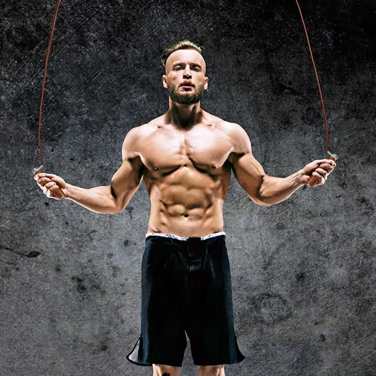 RDX Adjustable Leather Gym Skipping Jump Speed Rope Weighted Fitness ... RDX Adjustable Leather Gym Skipping Jump Speed Rope Weighted Fitness ...